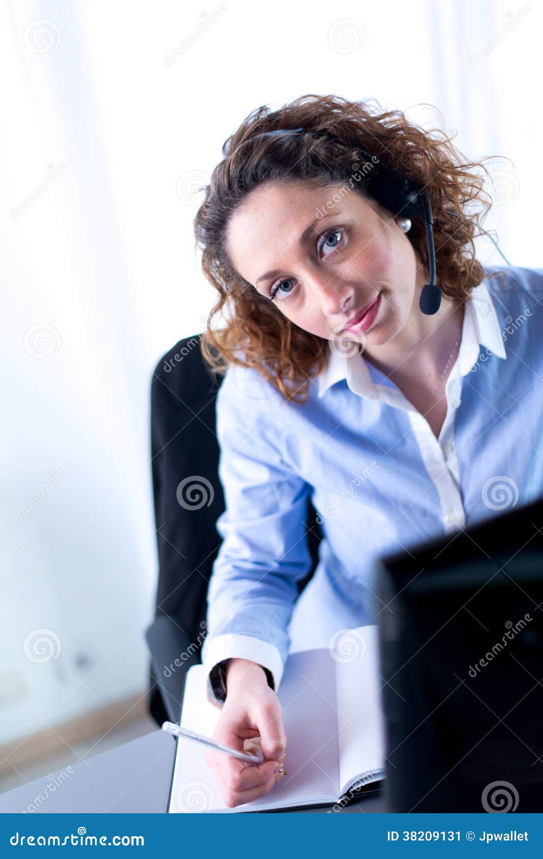 Portrait of a Beautiful Young Executive Woman Stock Image - Image of ...