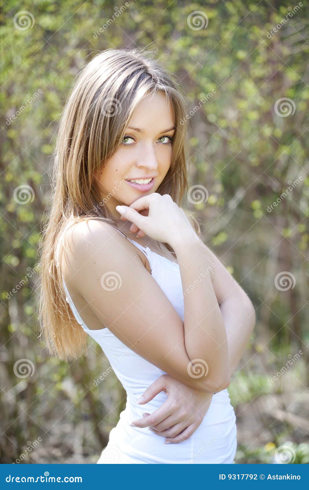 Portrait of a Beautiful Young Lady Smiling Stock Photo - Image of ...