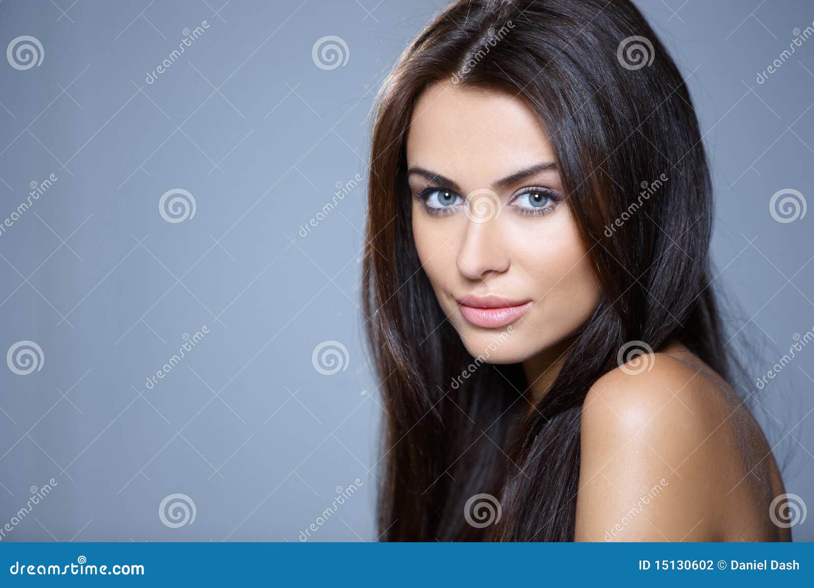 Portrait of Beautiful Young Woman Stock Photo - Image of girl, natural ...