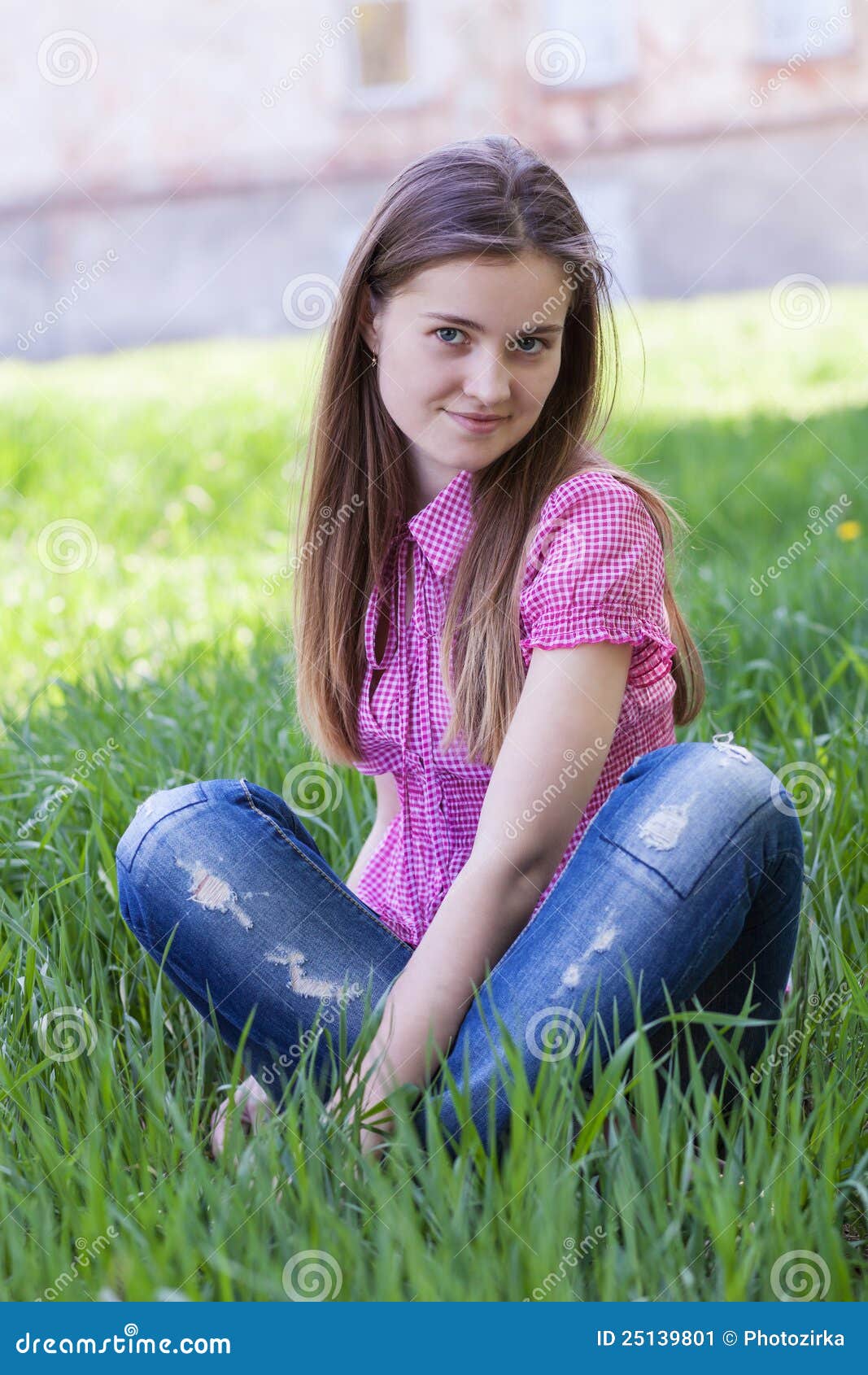 Portrait Beautiful Young Woman Outdoors Stock Image - Image of clothing ...