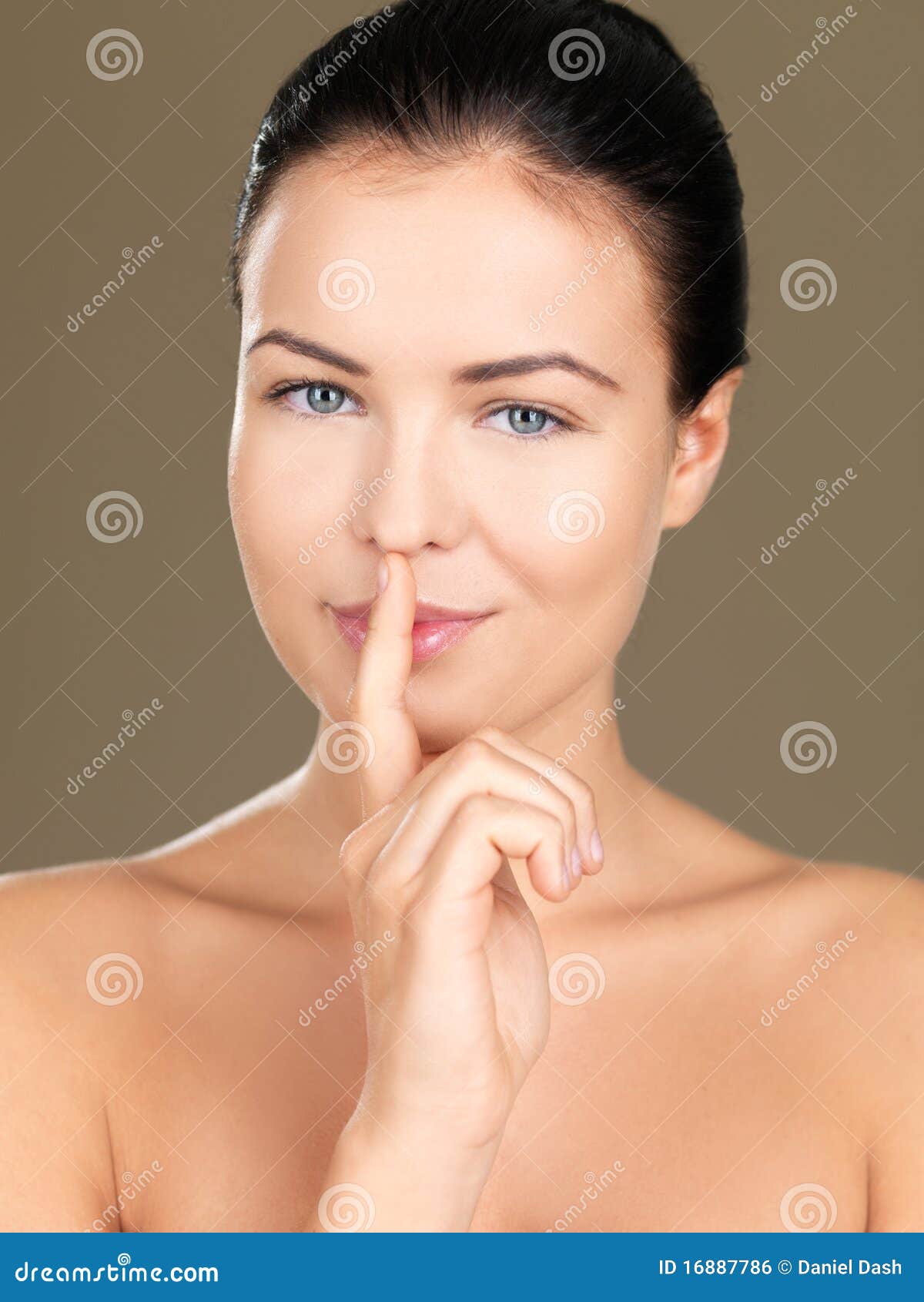 Portrait of beauty stock photo. Image of look, gesture - 16887786
