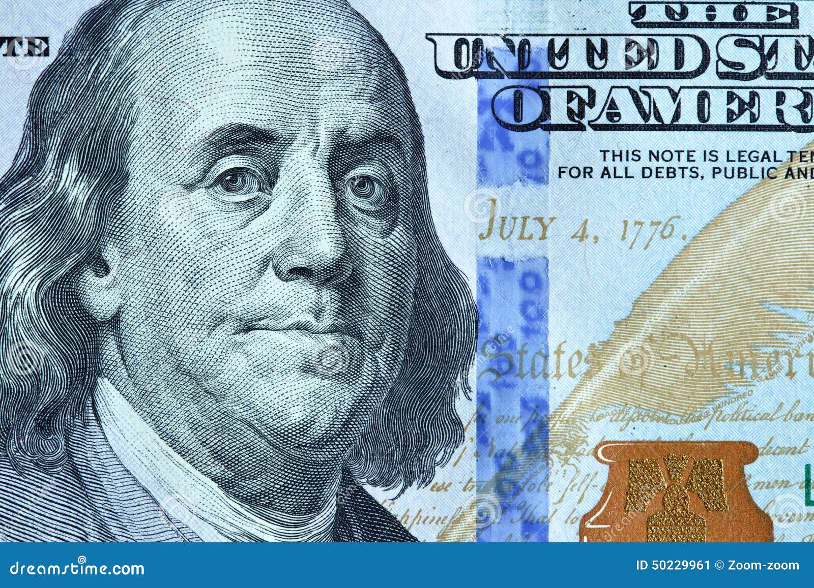 Portrait of Benjamin Franklin Stock Image - Image of engraving ...