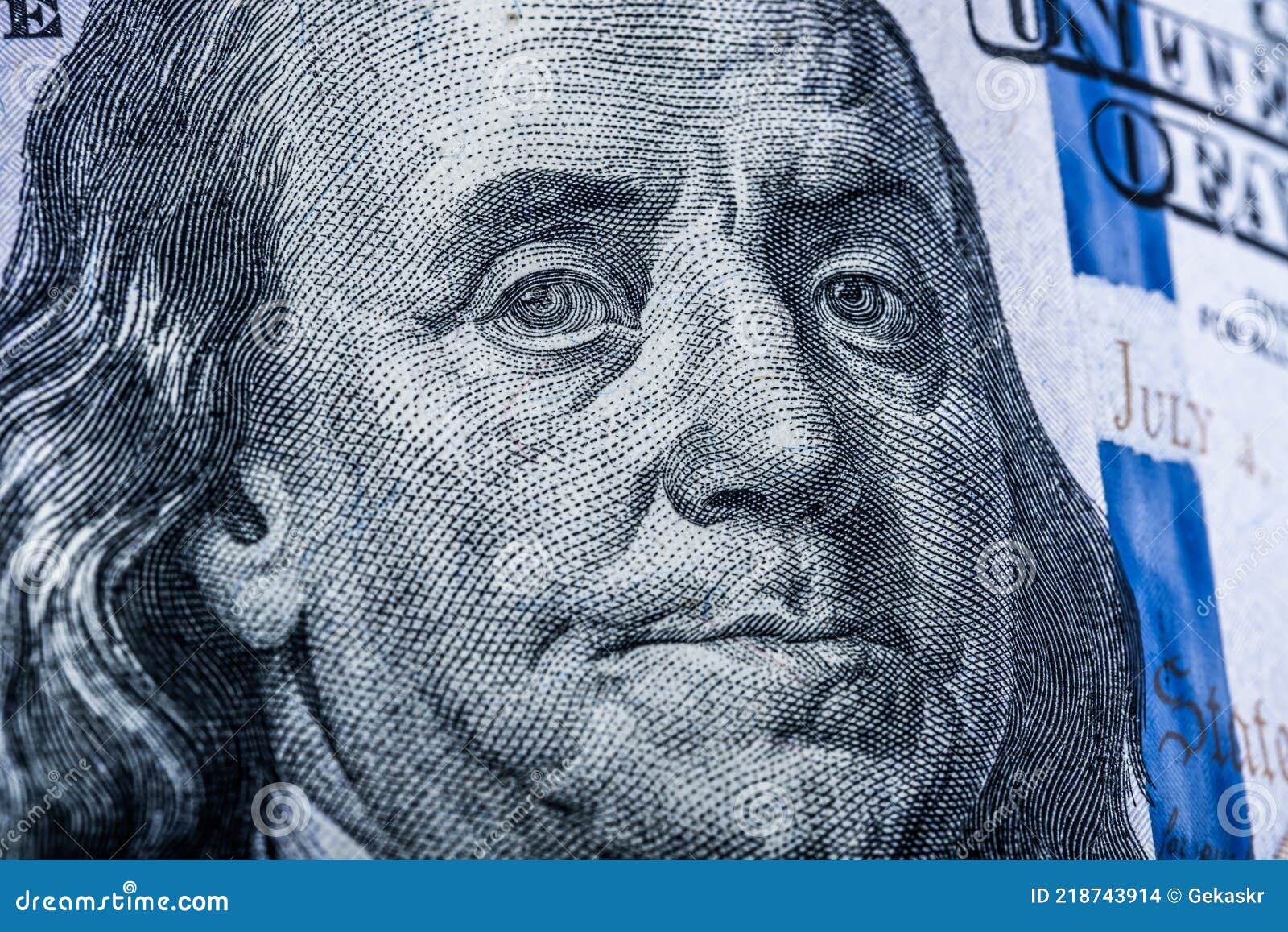 Benjamin Franklin on Dollar Bill Stock Photo - Image of states, earn ...