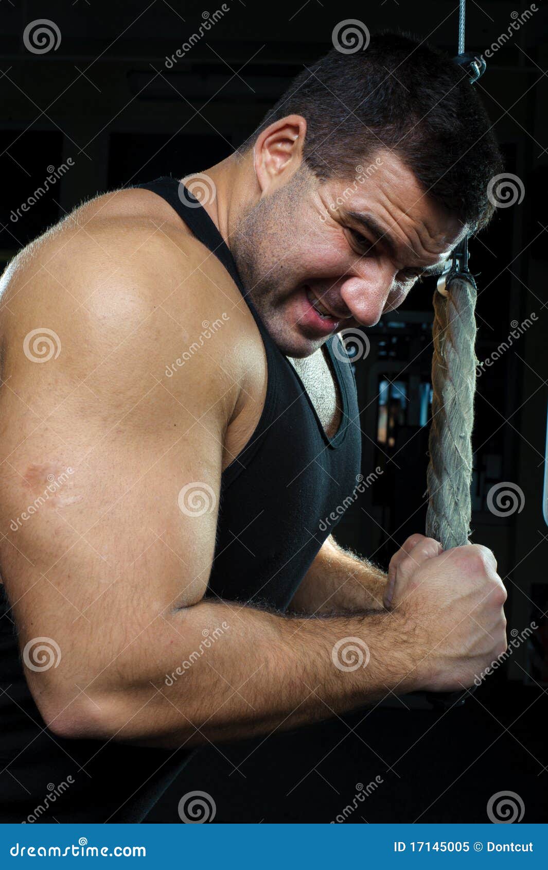 Portrait of Big Muscular Man Stock Image - Image of endurance, coach ...