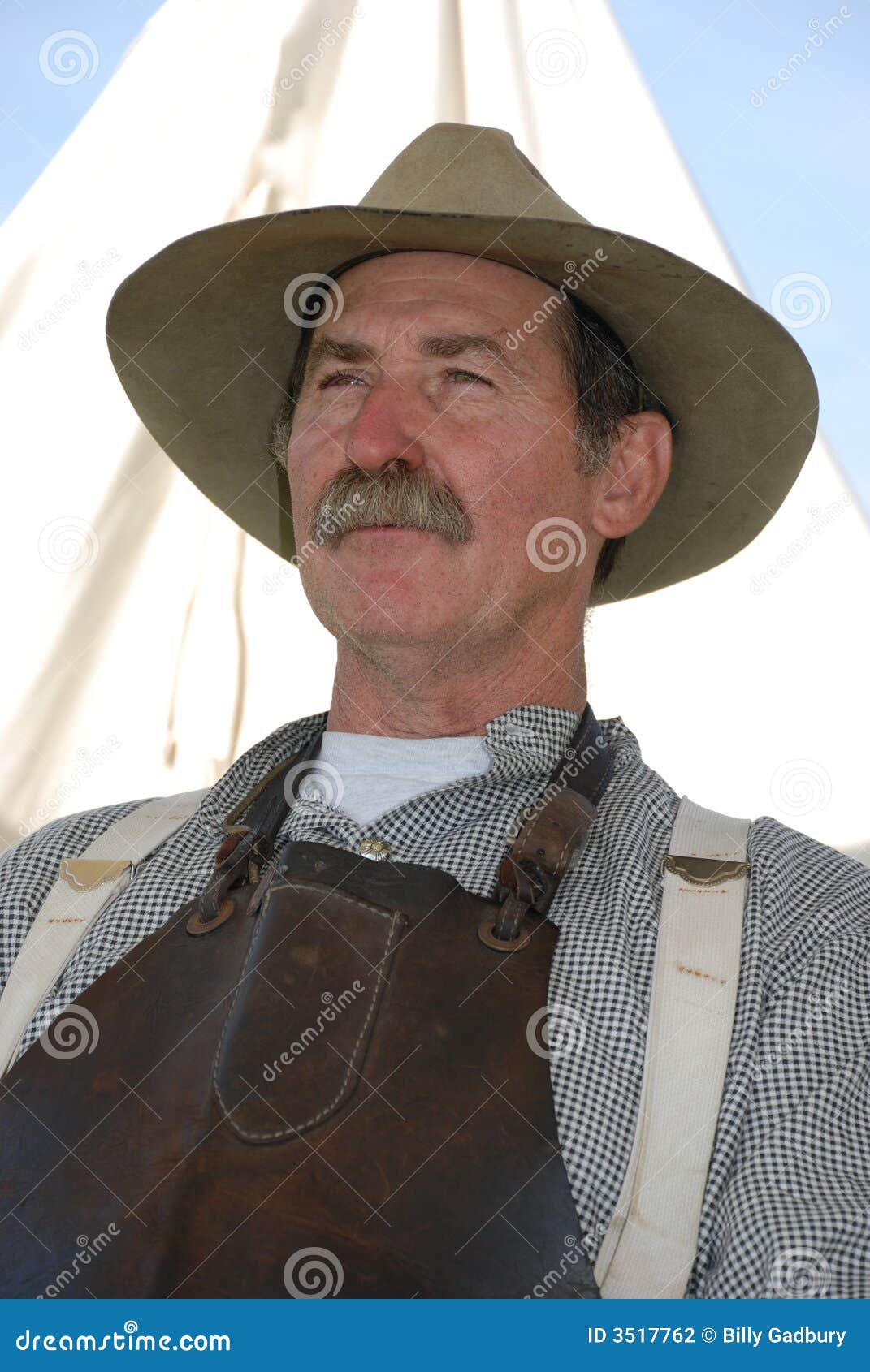 Portrait of Blacksmith stock photo. Image of smock, blacksmith - 3517762