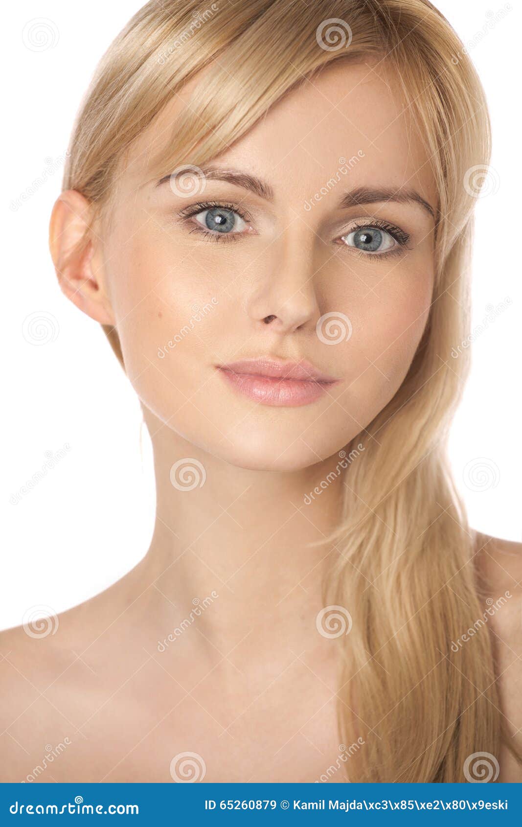 Portrait of the Blond Fresh Woman Stock Image - Image of beauty, look ...