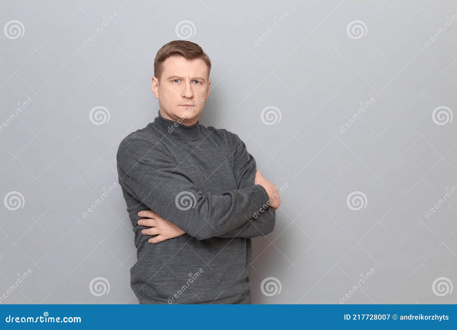 Portrait of Blond Mature Man Holding Arms Crossed on Chest Stock Image ... Portrait of Blond Mature Man Holding Arms Crossed on Chest Stock Image ...