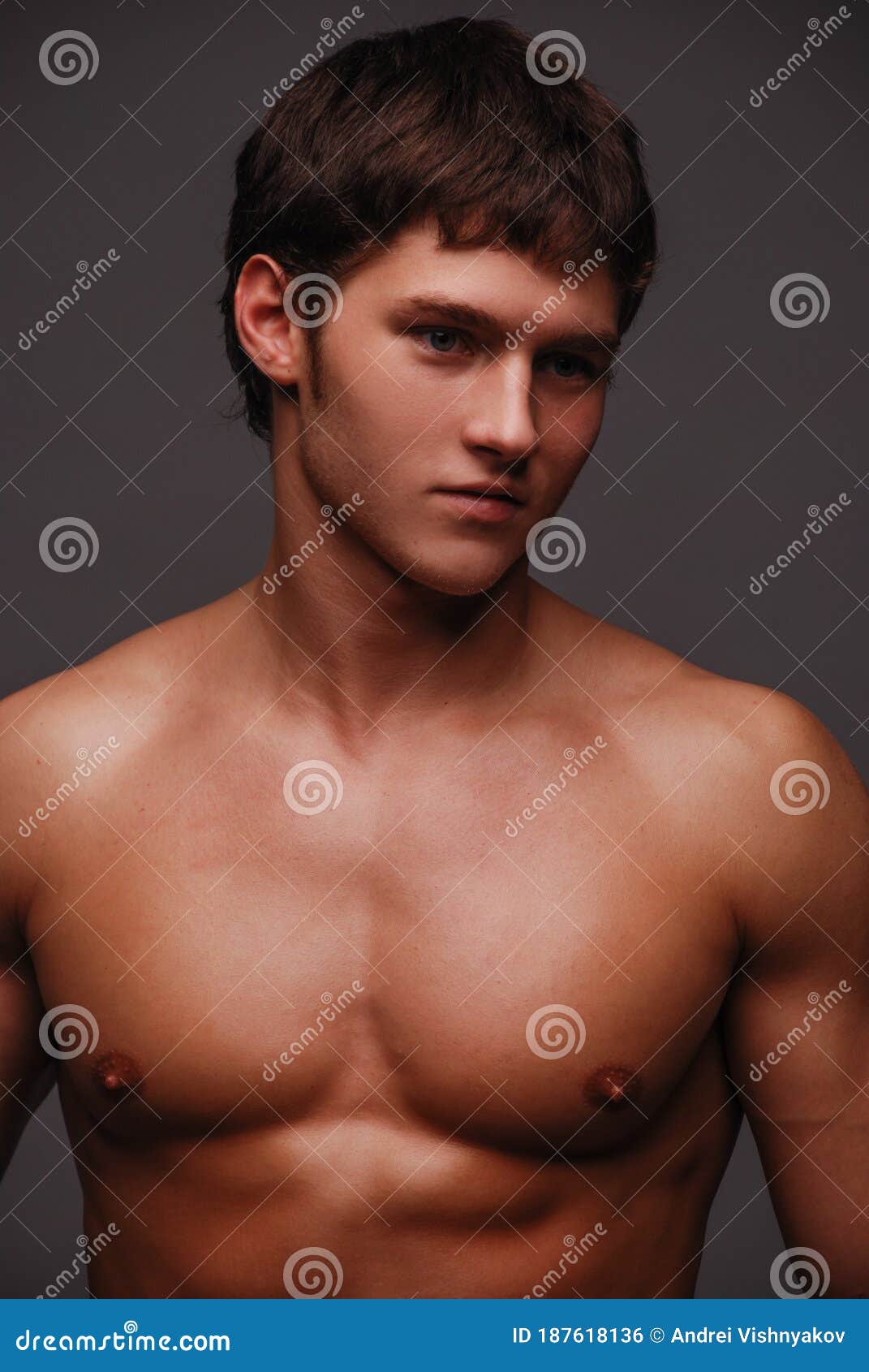 Portrait of bodybuilder stock photo. Image of beautiful - 187618136