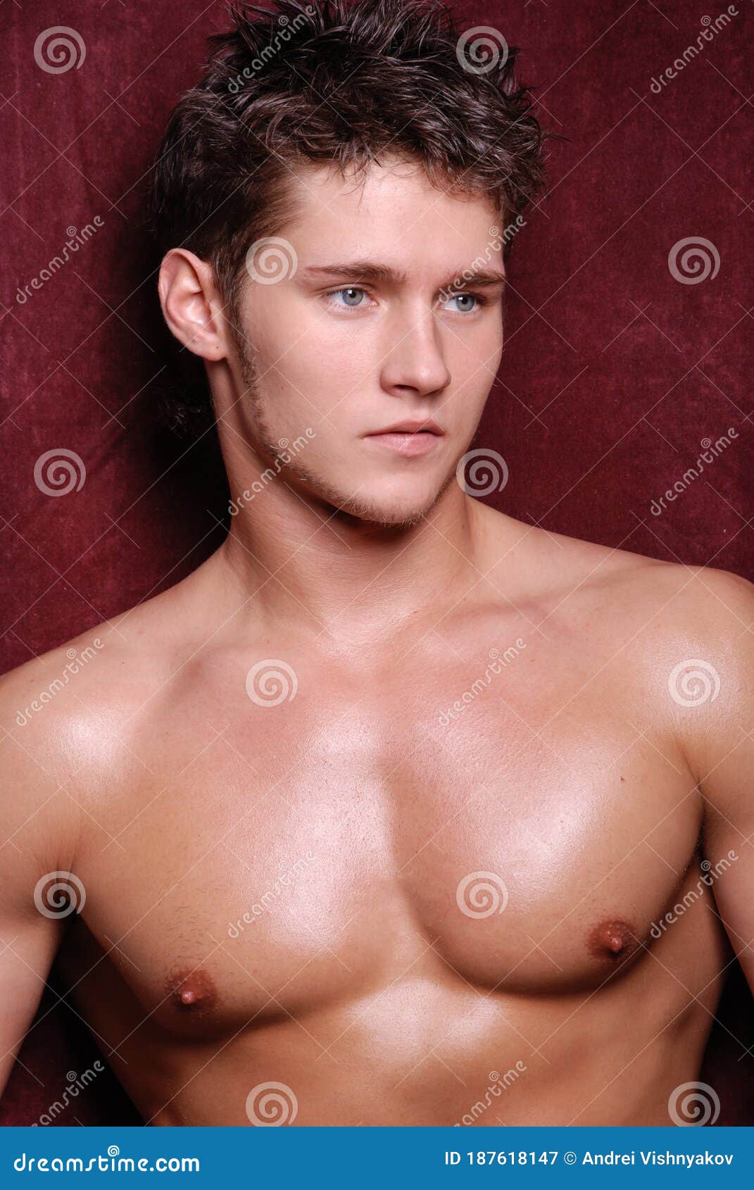 Portrait of bodybuilder stock image. Image of coach - 187618147