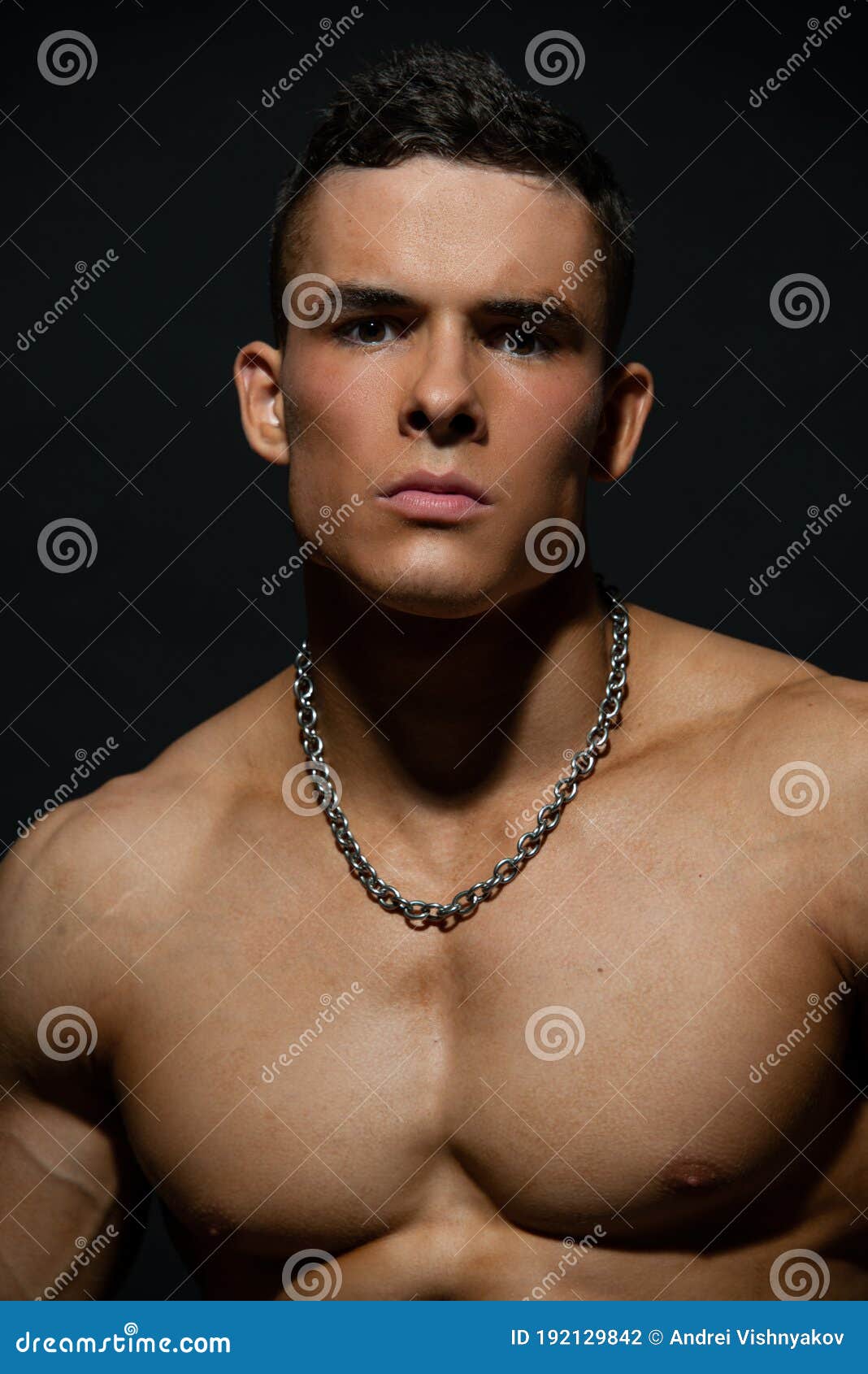 Portrait of bodybuilder stock photo. Image of fresh - 192129842