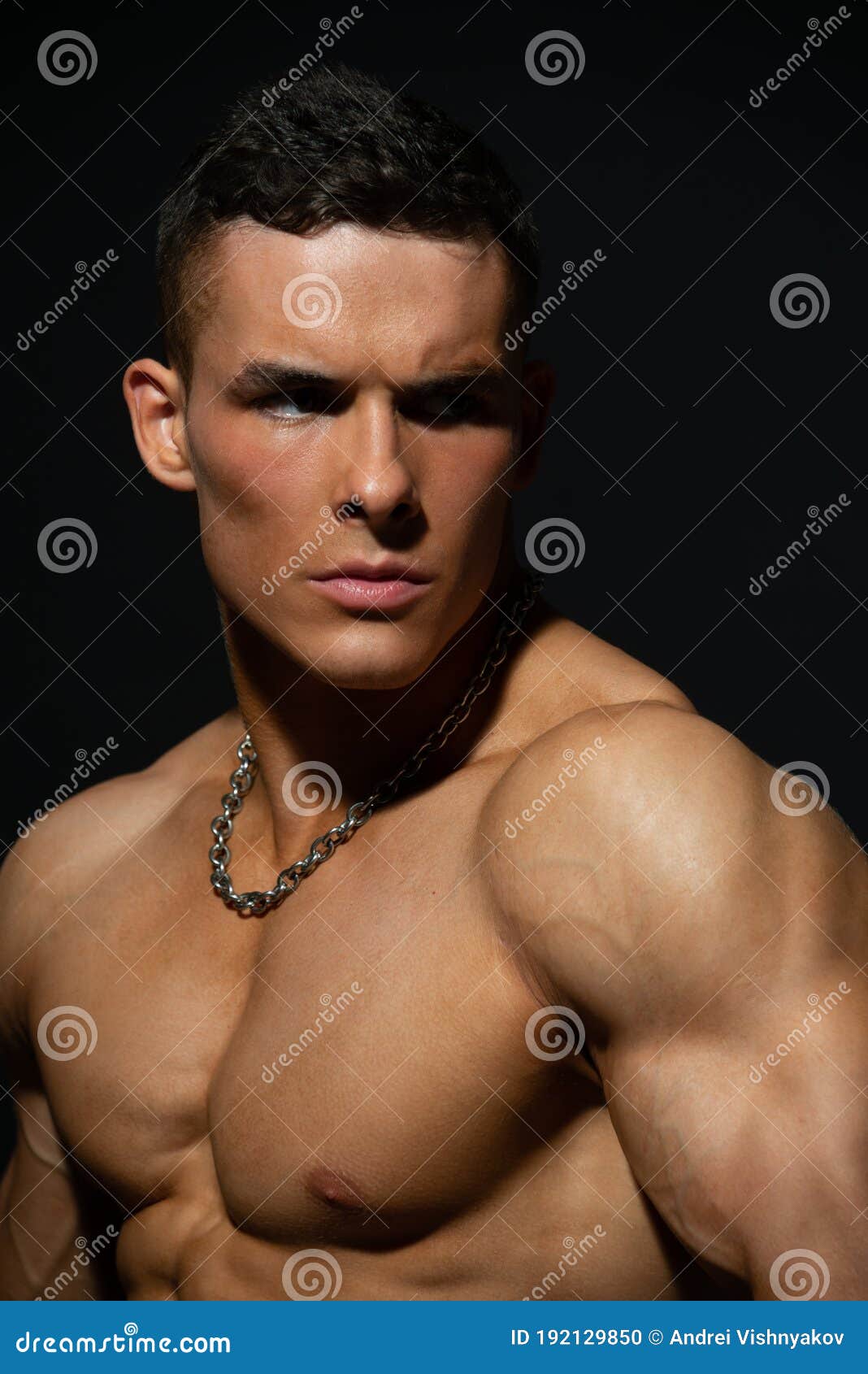 Portrait of bodybuilder stock photo. Image of adult - 192129850