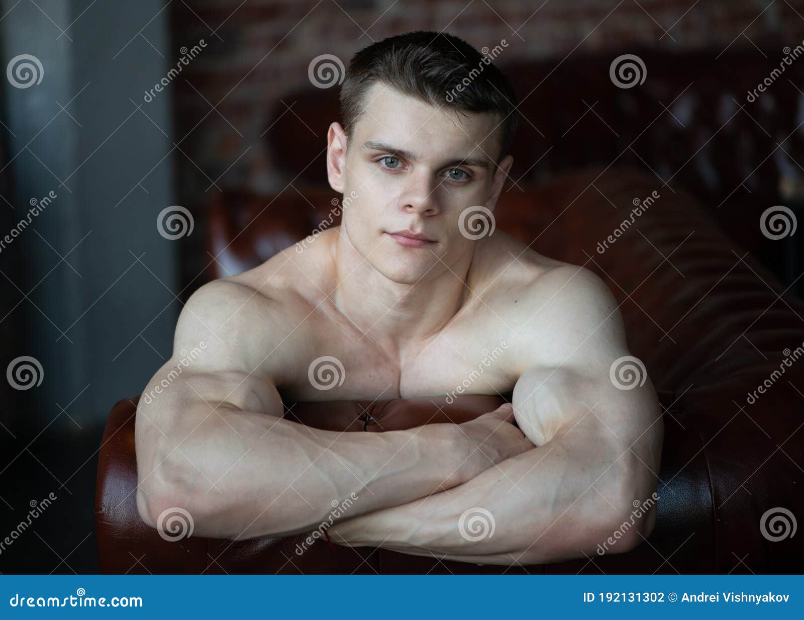 Portrait of bodybuilder stock photo. Image of bodybuilder - 192131302
