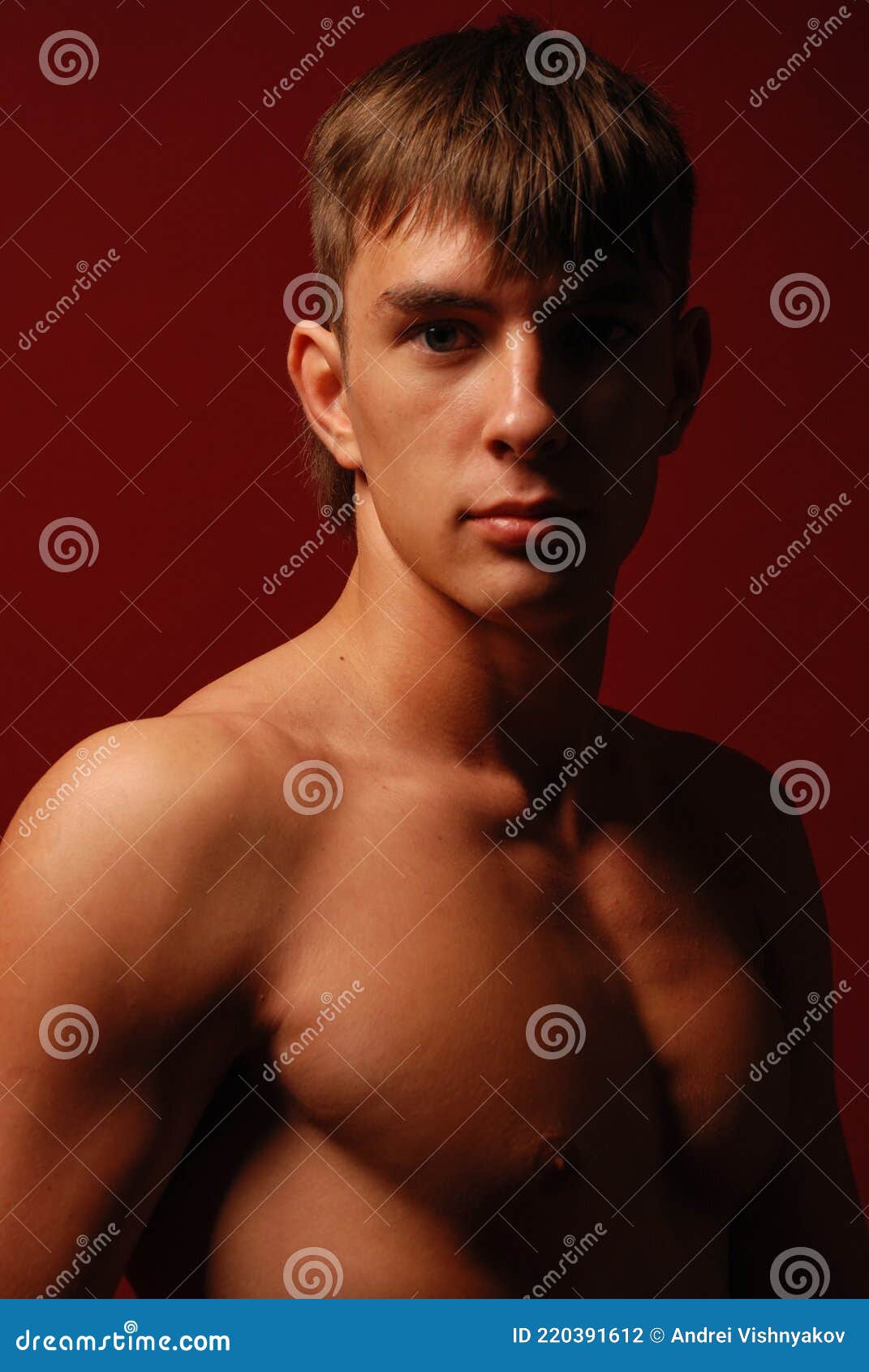 Portrait of bodybuilder stock photo. Image of portrait - 220391612
