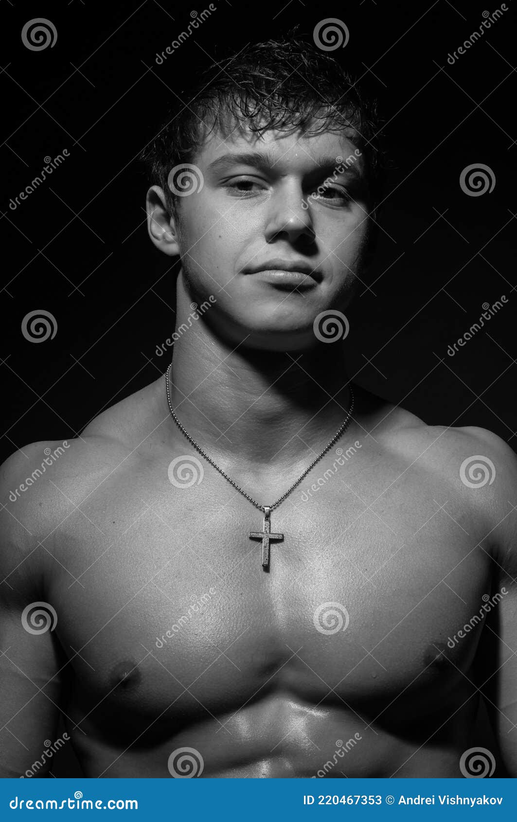 Portrait of bodybuilder stock image. Image of healthy - 220467353