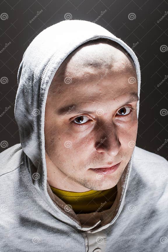 Portrait of a bold man stock photo. Image of portrait - 23954830