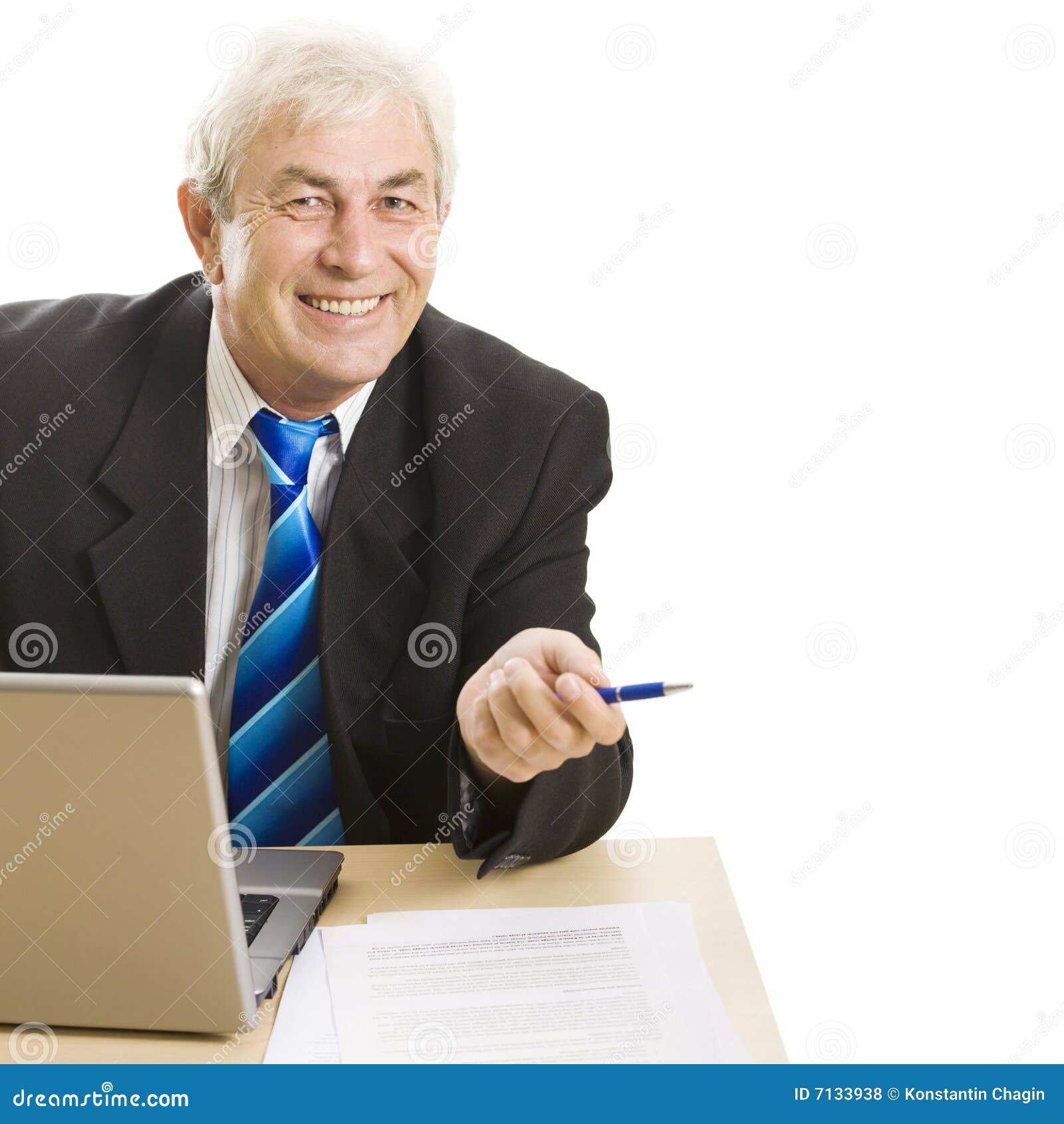 Portrait of boss stock photo. Image of laptop, boss, chief - 7133938