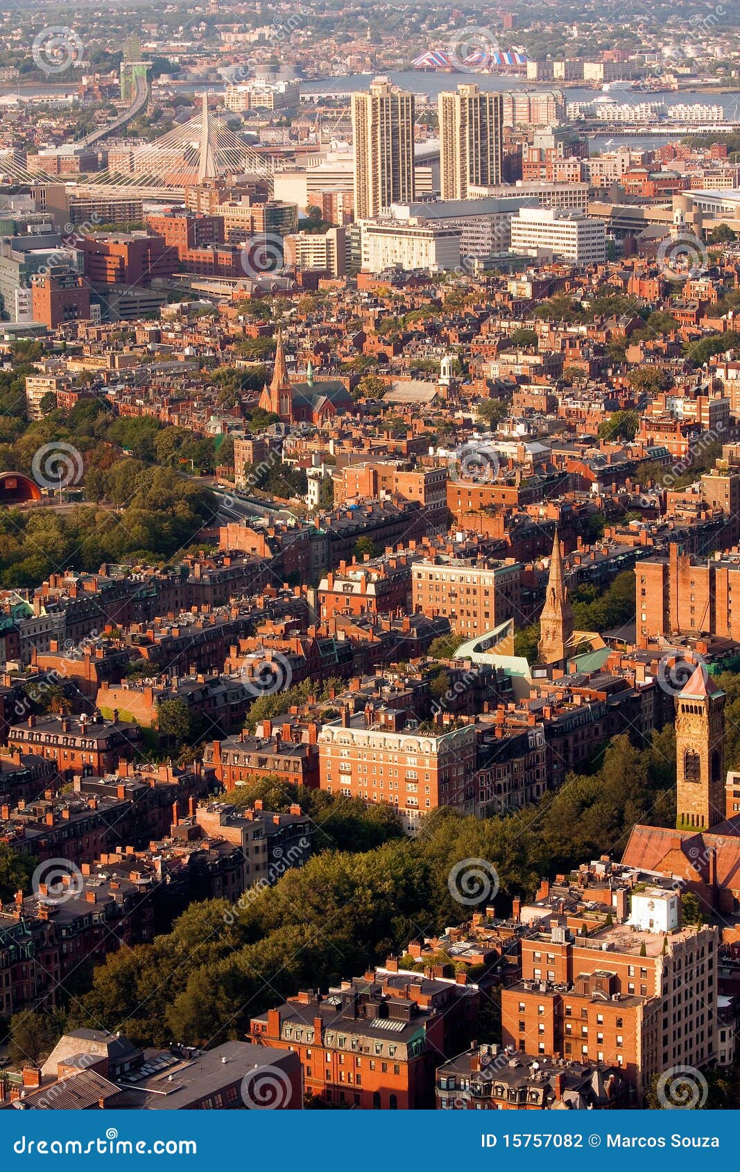 Portrait of Boston stock photo. Image of landmark, downtown - 15757082