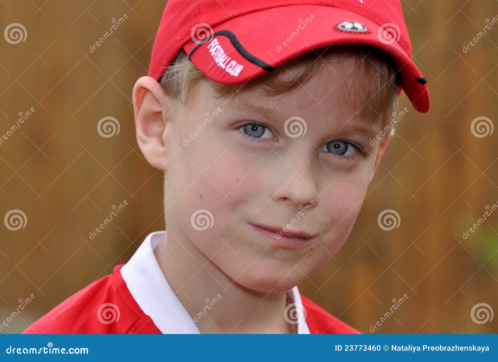 Portrait of the Boy in a Cap Stock Photo - Image of child, look: 23773460