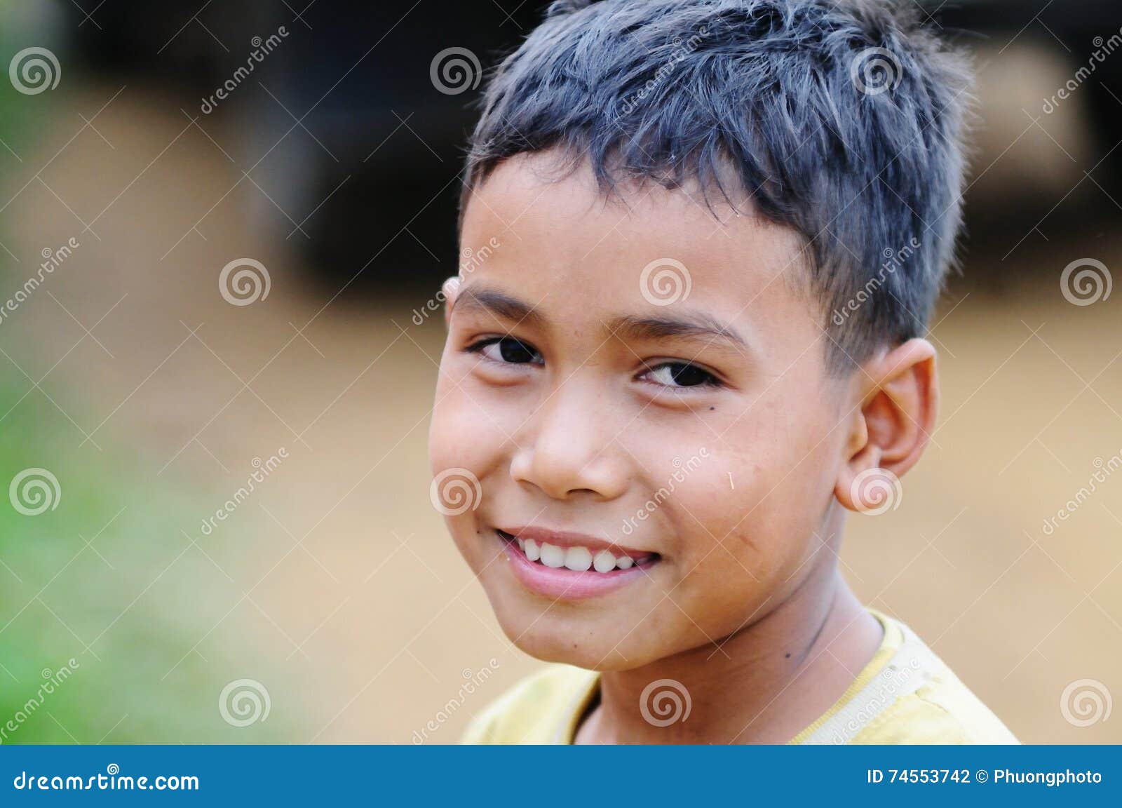 Portrait of Boy at Countryside in Saigon, Vietnam Editorial Photography ...