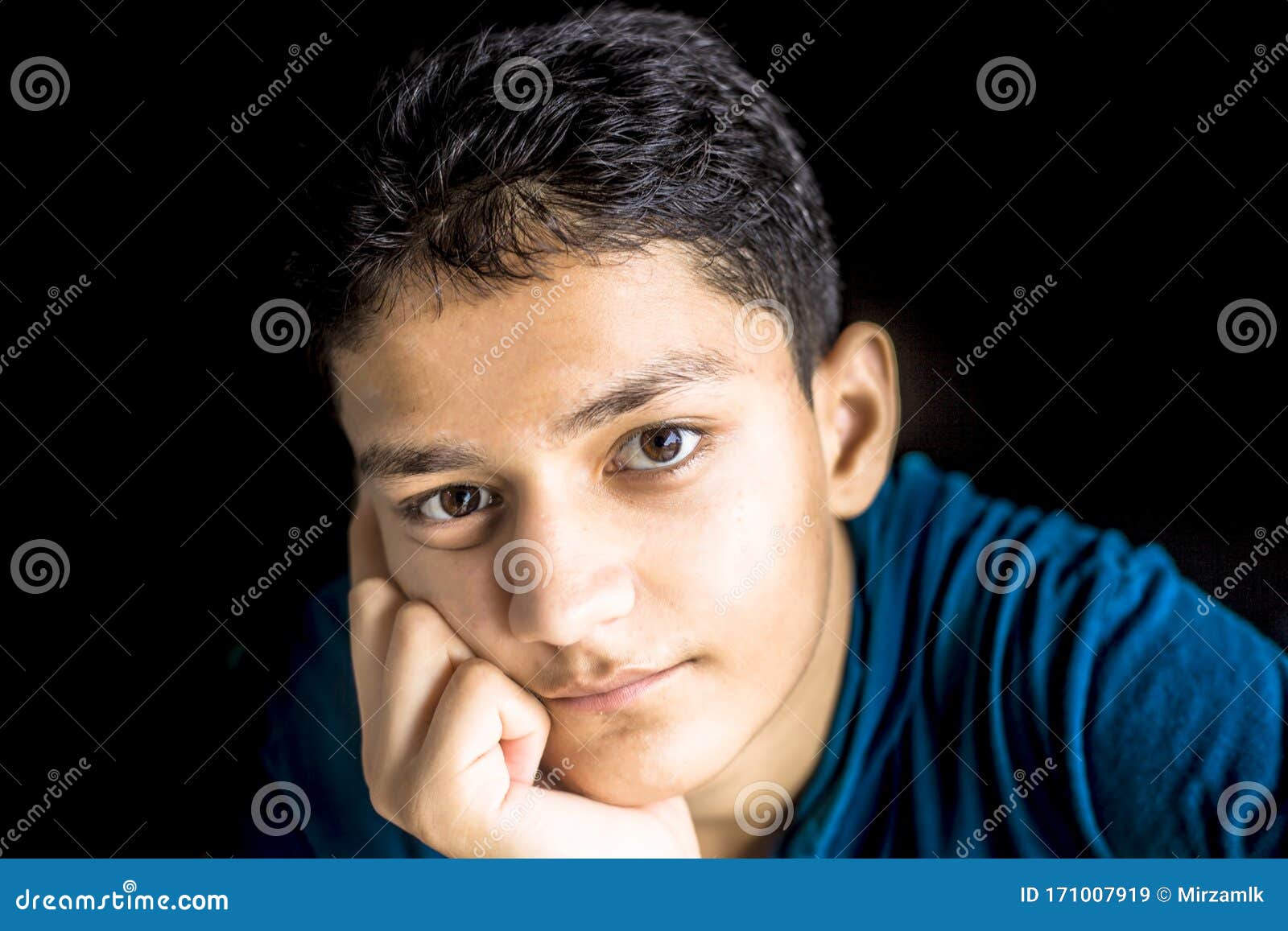 Portrait of a Boy Expressing Sad Feelings about Some Awkward Situations ...