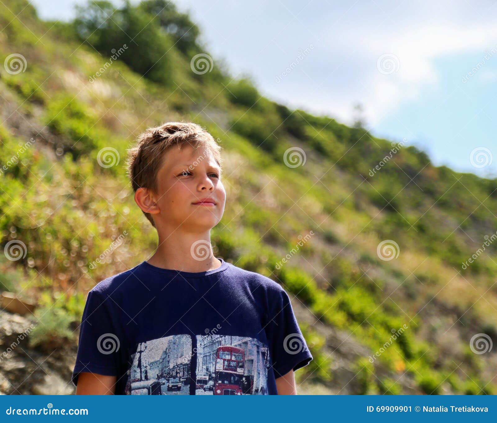 Portrait of a boy. stock image. Image of beautiful, cheerful - 69909901