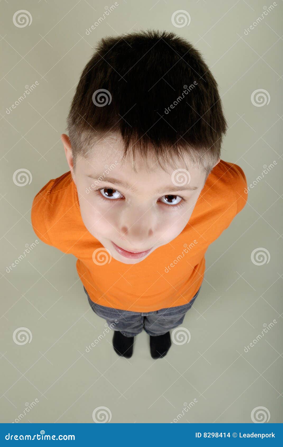Portrait of a Boy Looking Up Stock Photo - Image of male, beautiful ...