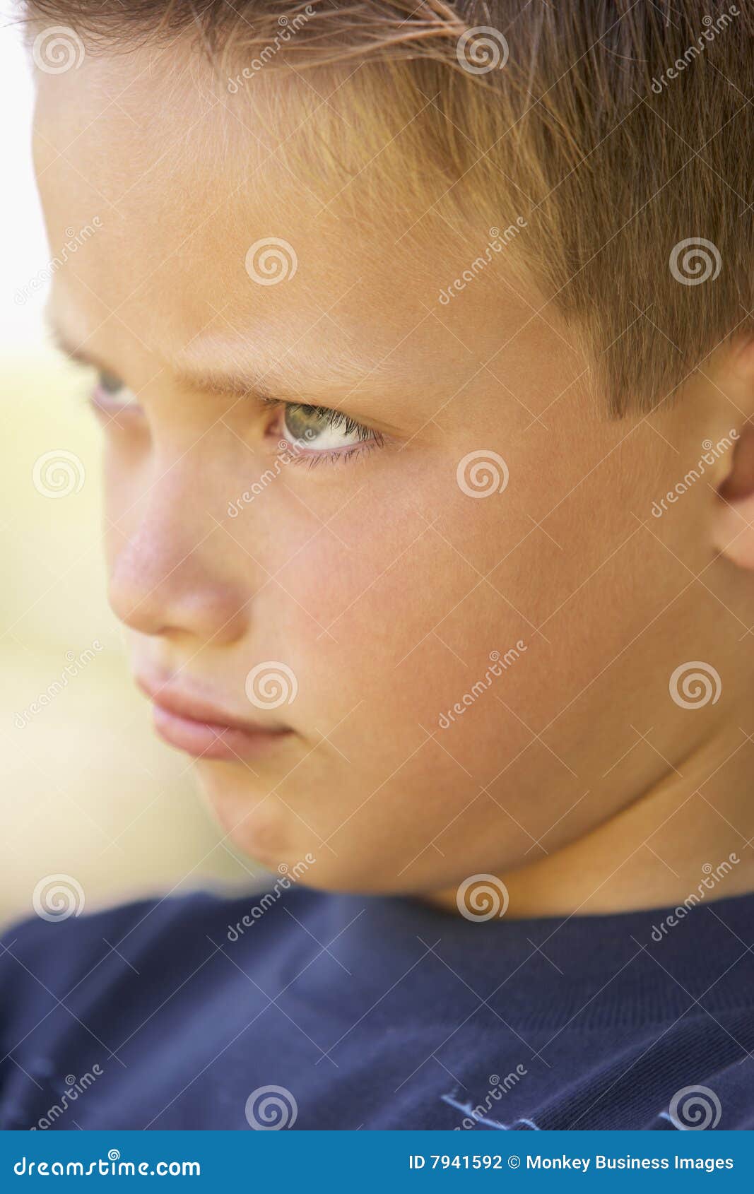 Portrait of Boy Pouting stock photo. Image of emotion - 7941592