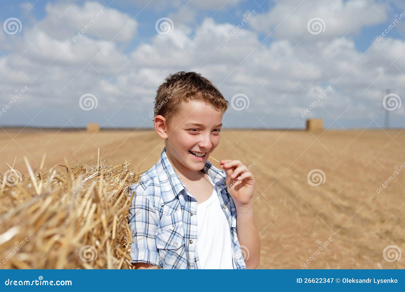 Portrait of a boy in rural stock image. Image of fall - 26622347