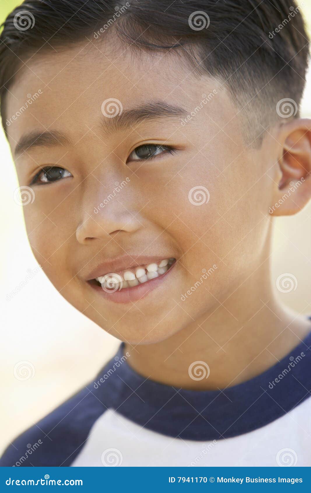 Portrait of Boy Smiling stock photo. Image of shoulders - 7941170