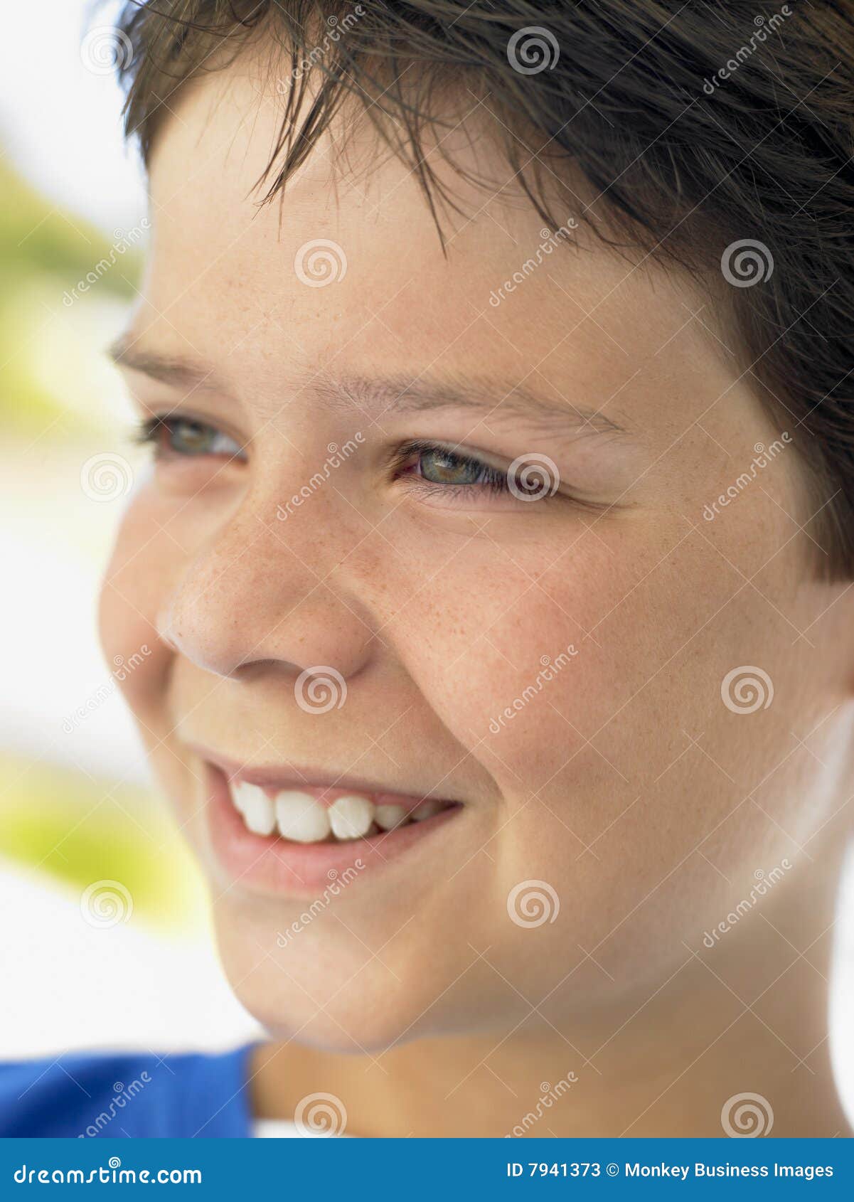 Portrait of Boy Smiling stock image. Image of teen, child - 7941373