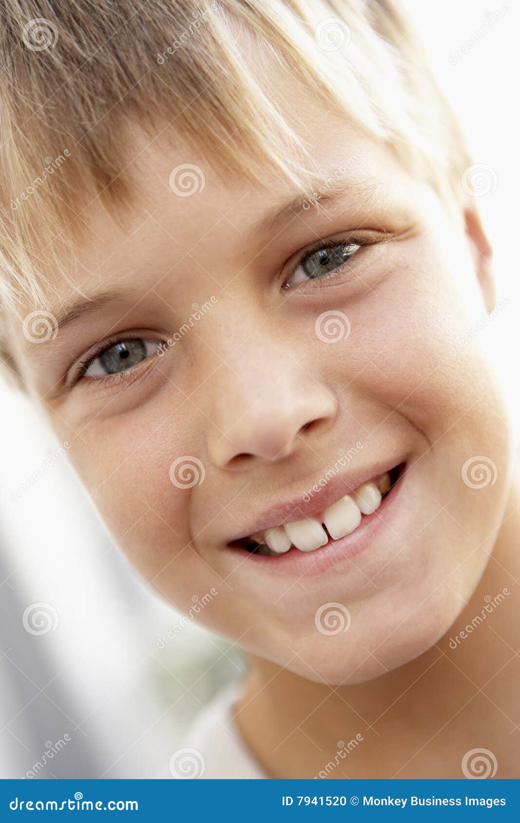 Portrait of Boy Smiling stock photo. Image of vertical - 7941520