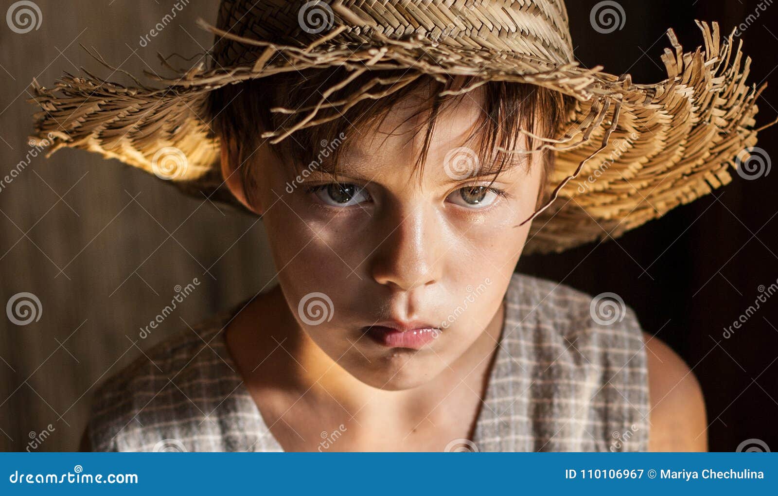 Portrait of a Boy in a Straw Hat and Vest Stock Image - Image of sawyer ... Portrait of a Boy in a Straw Hat and Vest Stock Image - Image of sawyer ...