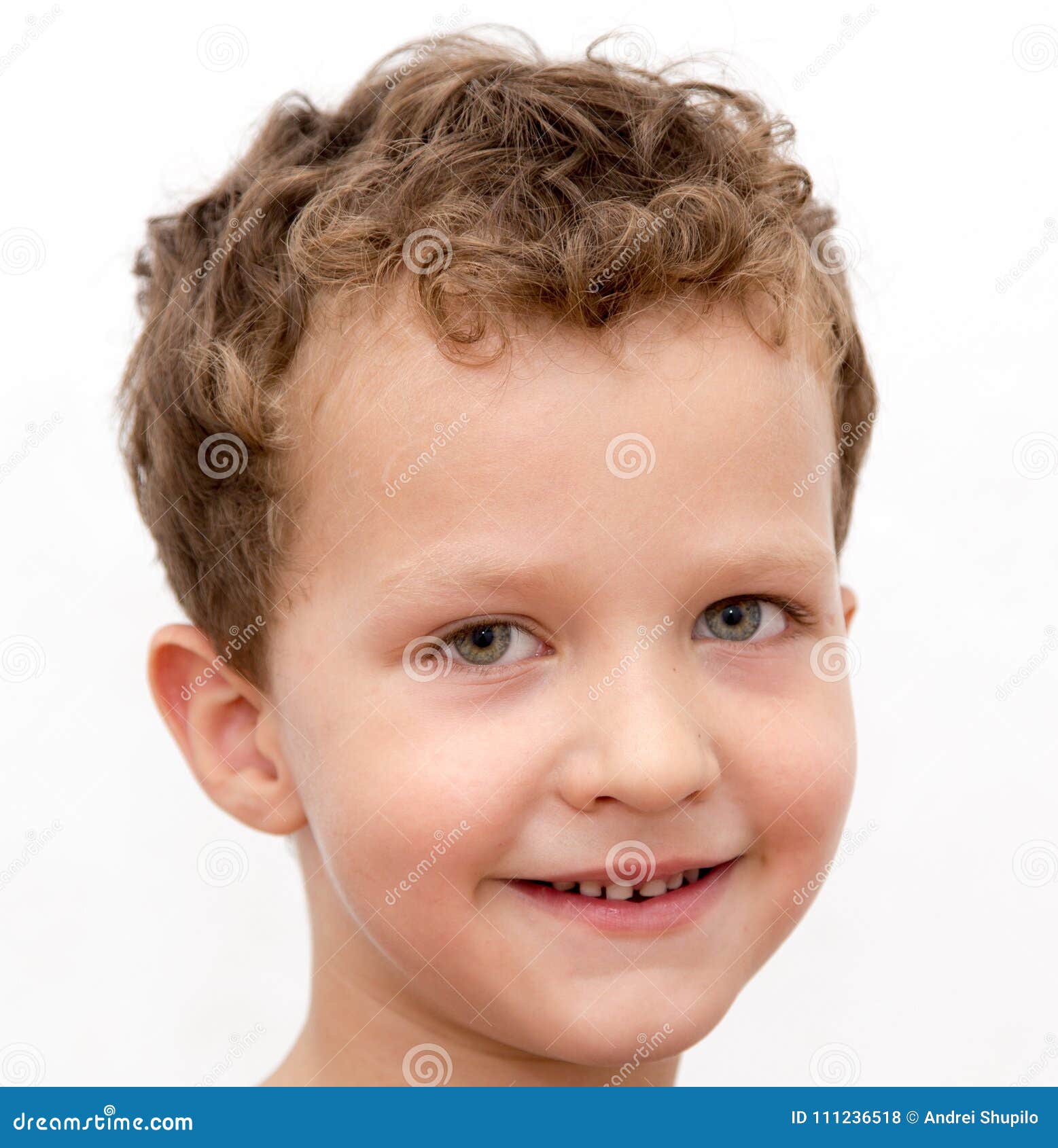 Portrait of a Boy on a White Background Stock Photo - Image of ...