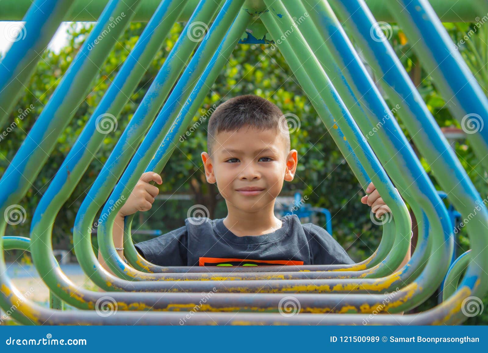 Portrait Of Two Boys With A Blurred Background Royalty-Free Stock ...