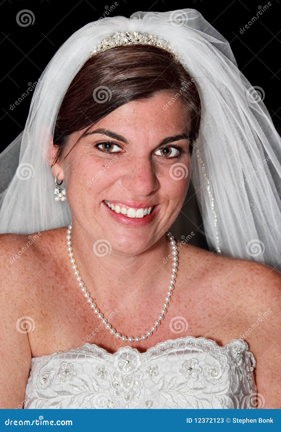 Portrait of a Bride stock image. Image of caucasian, happy - 12372123