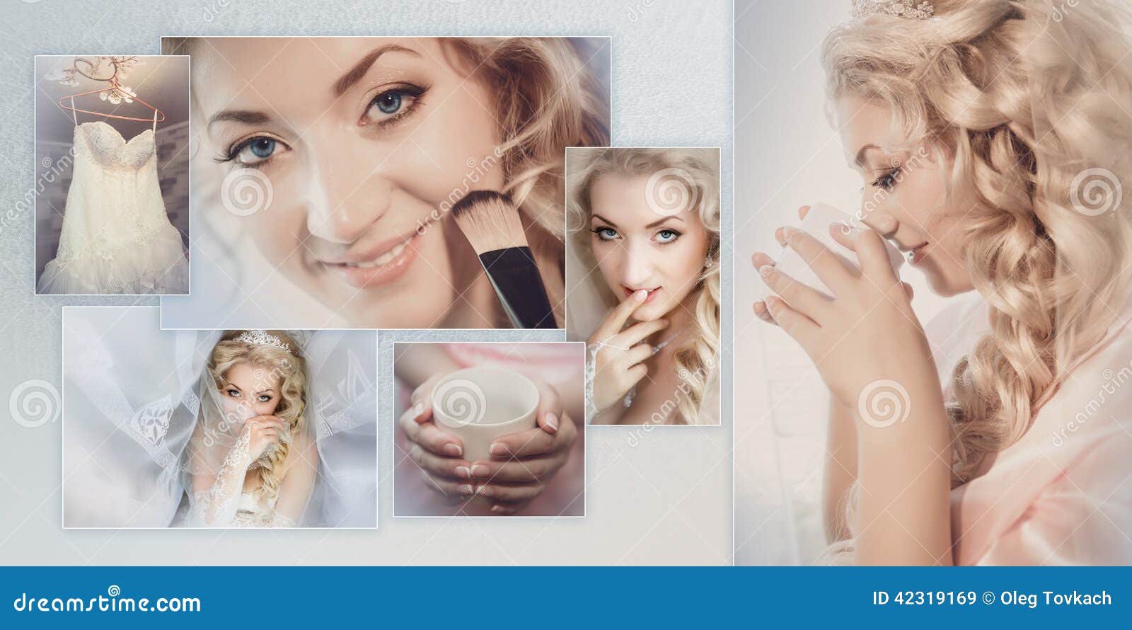 Portrait of the Bride during Preparation for Wedding Ceremony. Stock ...