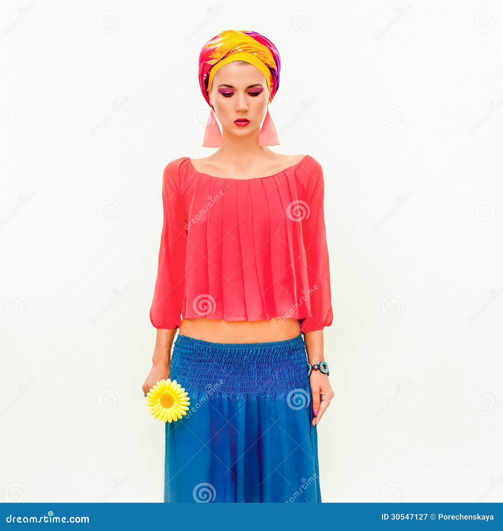 Portrait of a bright girl stock image. Image of beautiful - 30547127