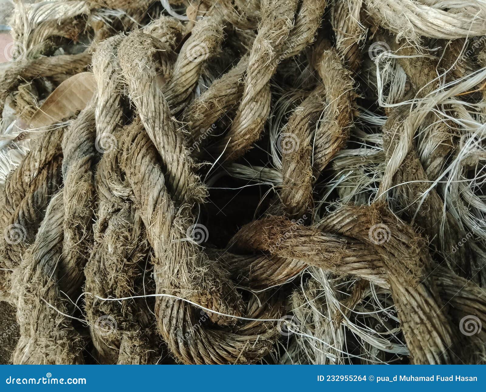 Portrait of a Broken and Old Ship& X27;s Rope Stock Photo - Image of ...