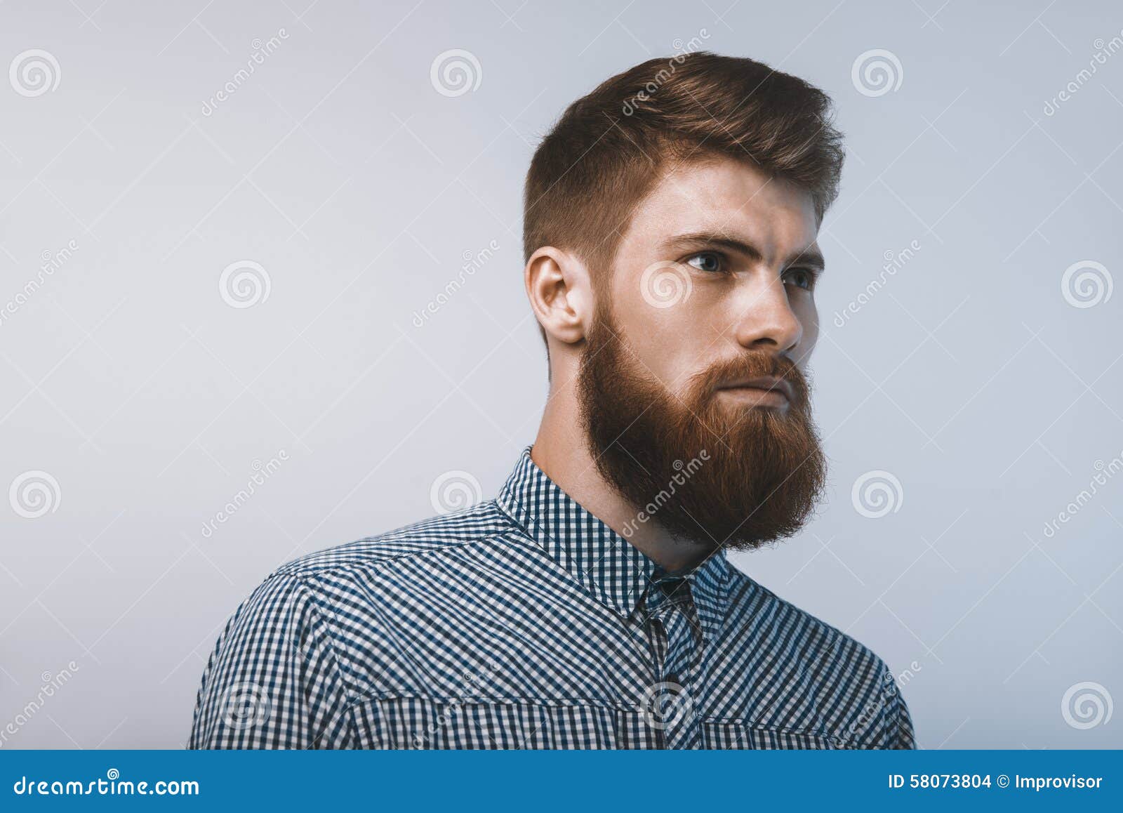 Portrait of Brutal Bearded Man Stock Photo - Image of macho, brutal ...