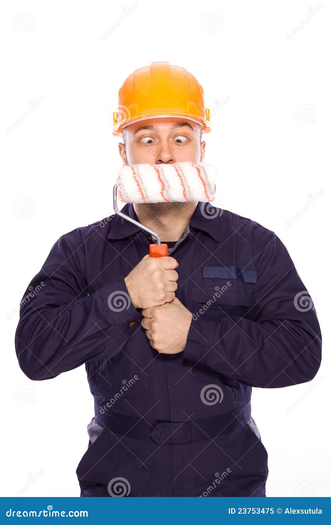 Portrait of a builder stock image. Image of contractor - 23753475