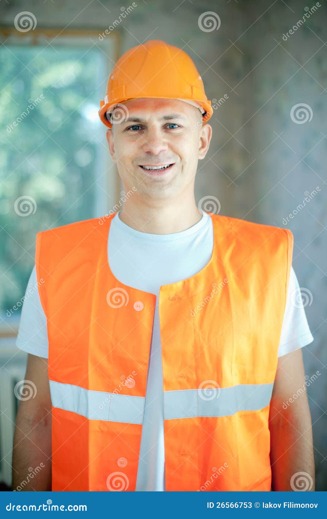 Portrait of builder stock image. Image of businesspeople - 26566753