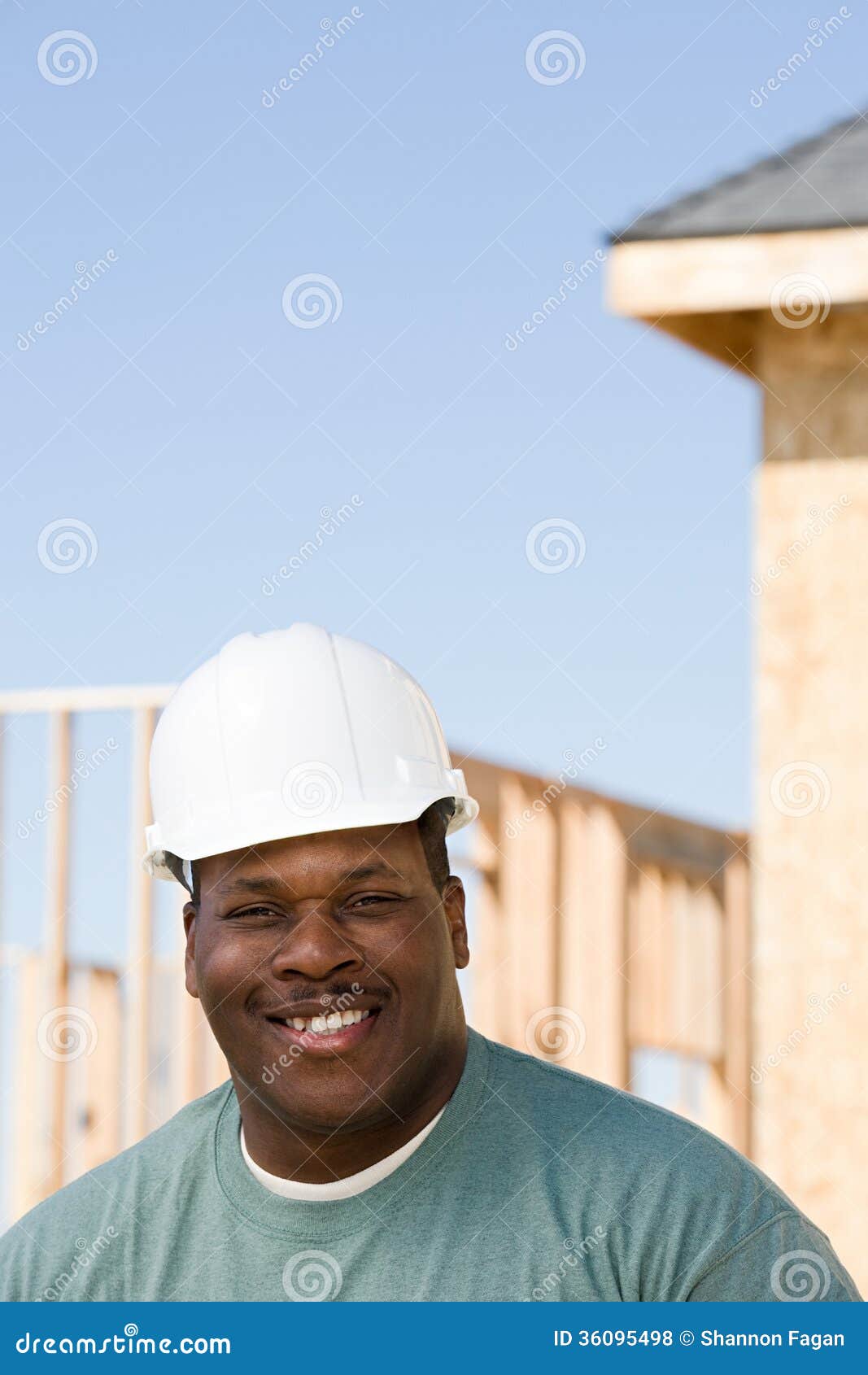 Portrait of a builder stock photo. Image of alone, build - 36095498