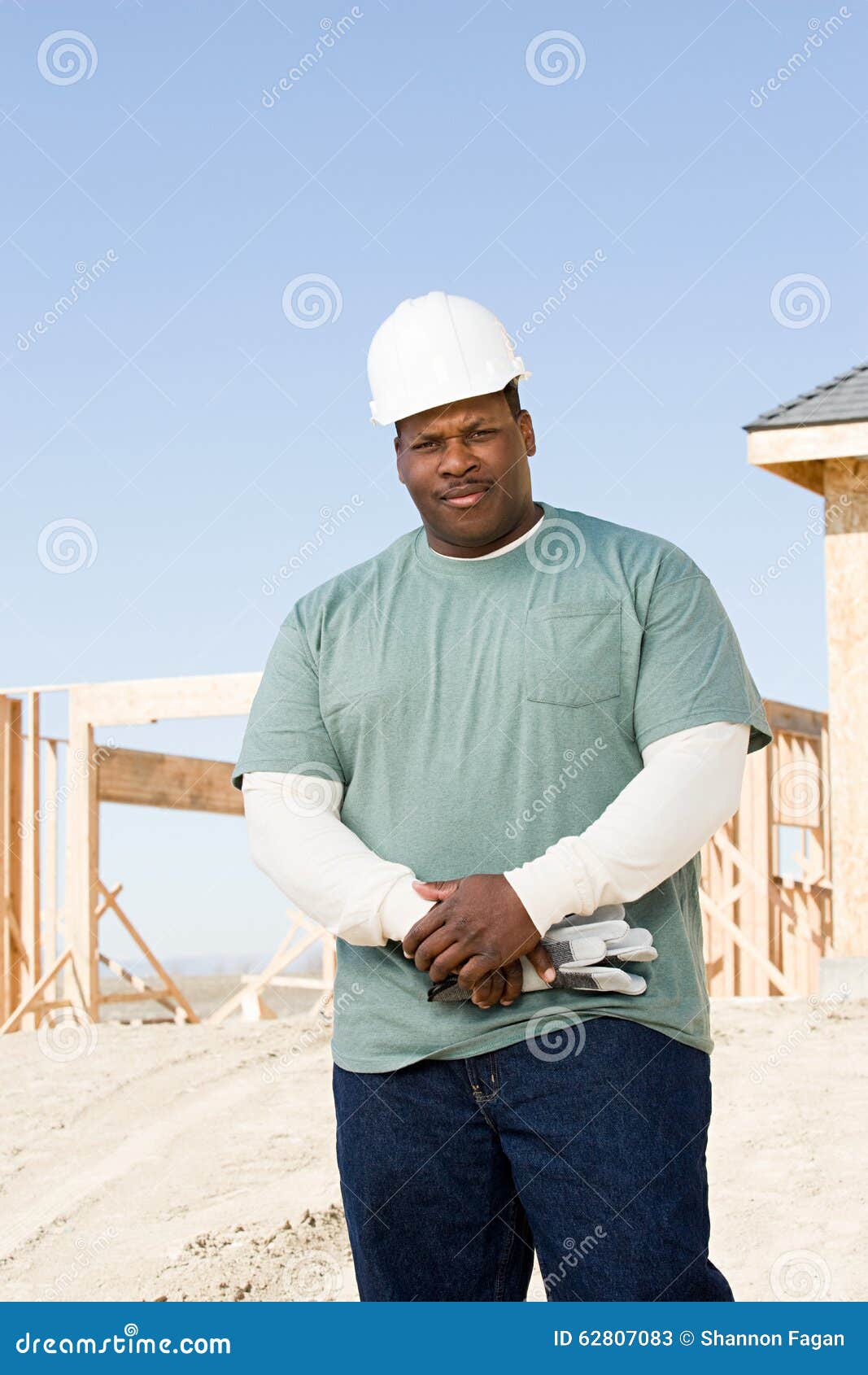Portrait of a builder stock image. Image of hard, builder - 62807083