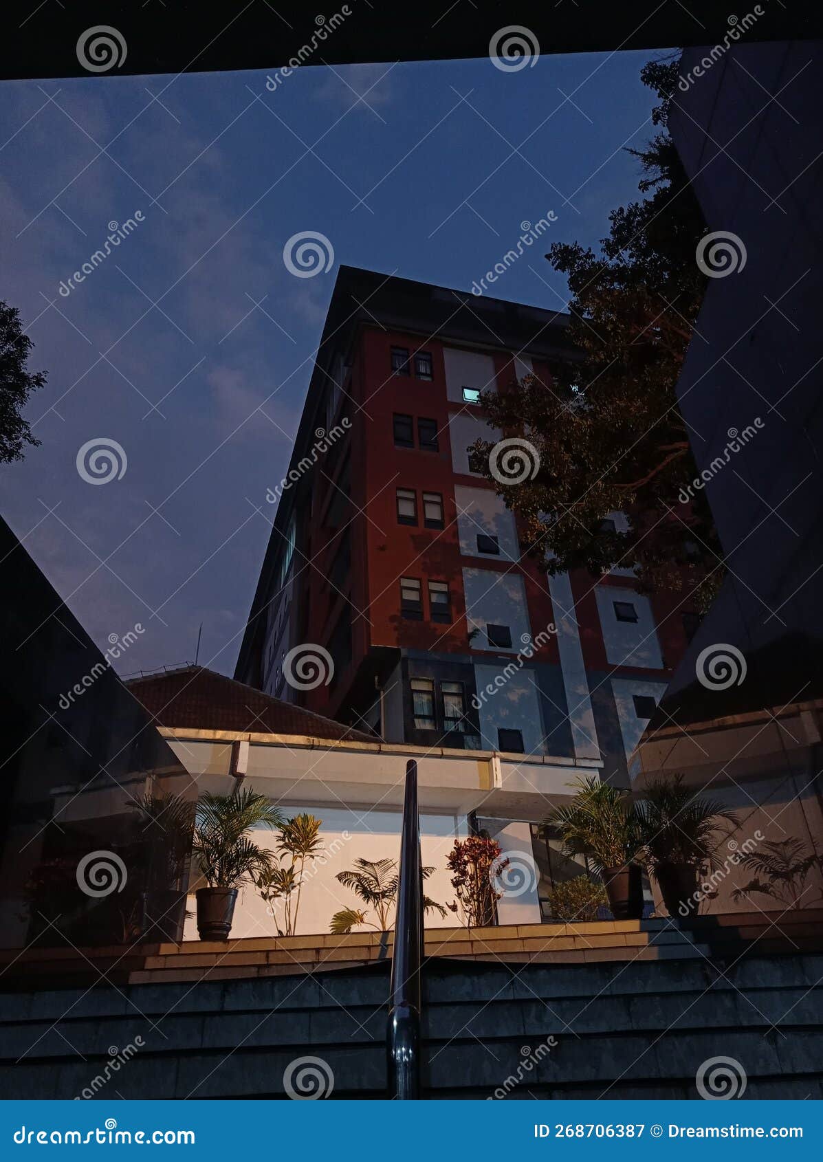 Portrait of a Building from a Space Stock Image - Image of city, town ...