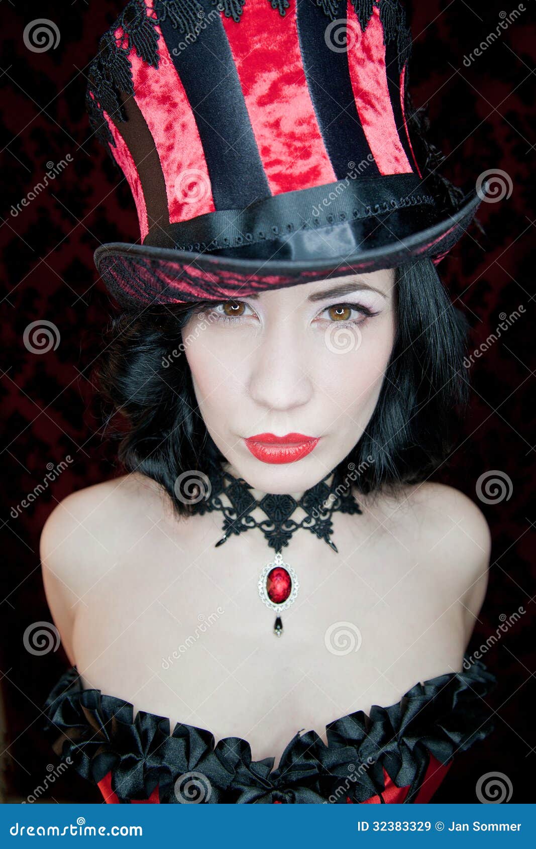 Portrait of a Burlesque Dancer Stock Image - Image of lingerie, posing ...