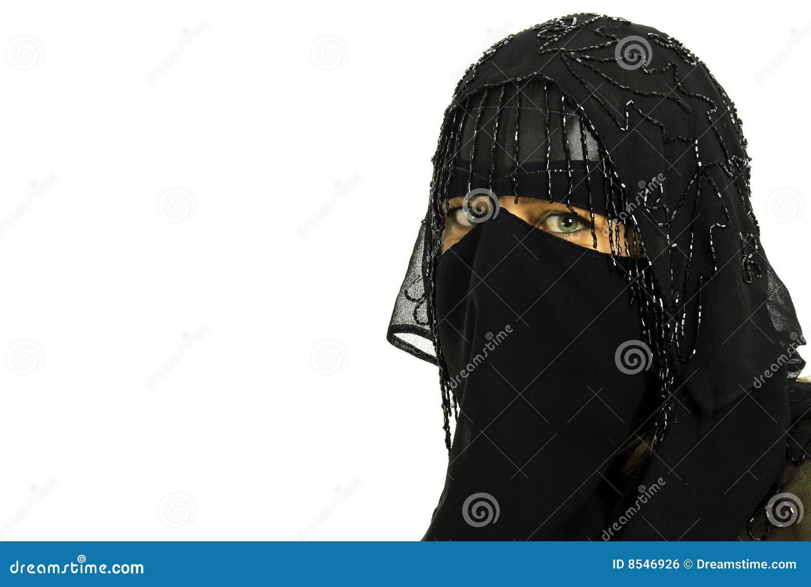 Portrait with burqa stock photo. Image of lady, color - 8546926