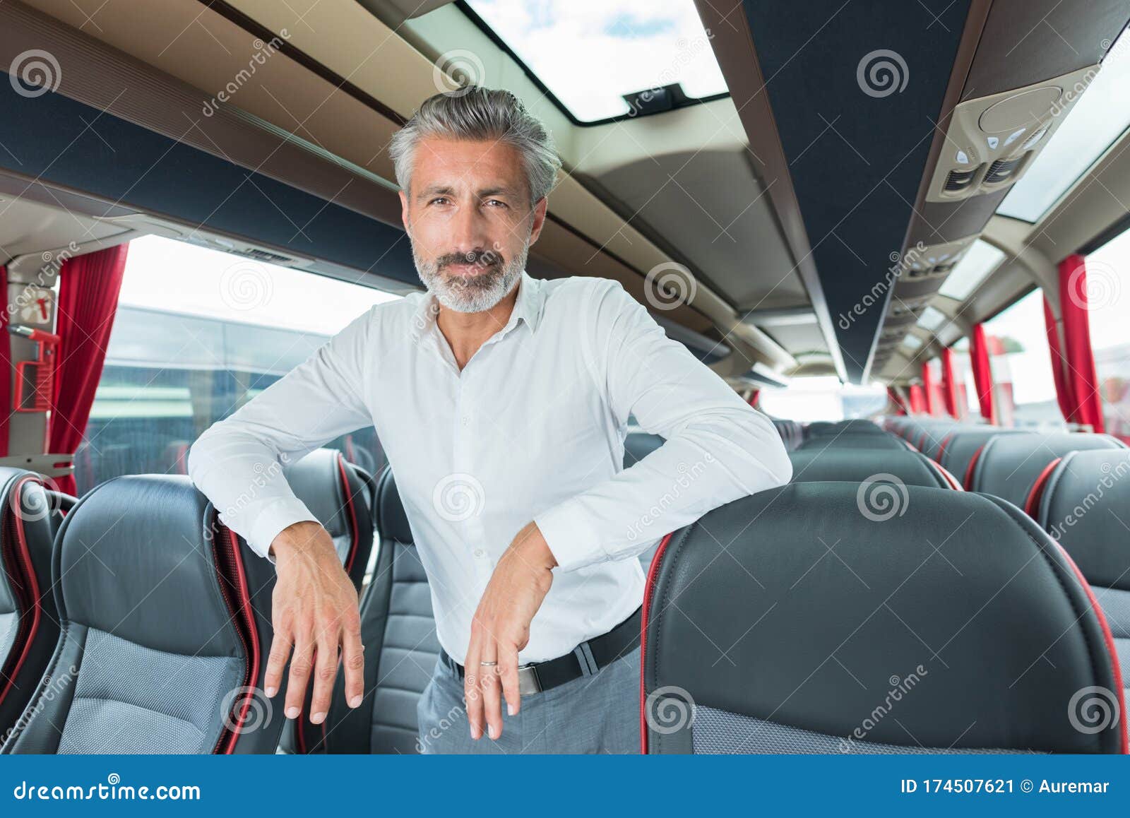 Portrait bus driver stock image. Image of service, handsome - 174507621