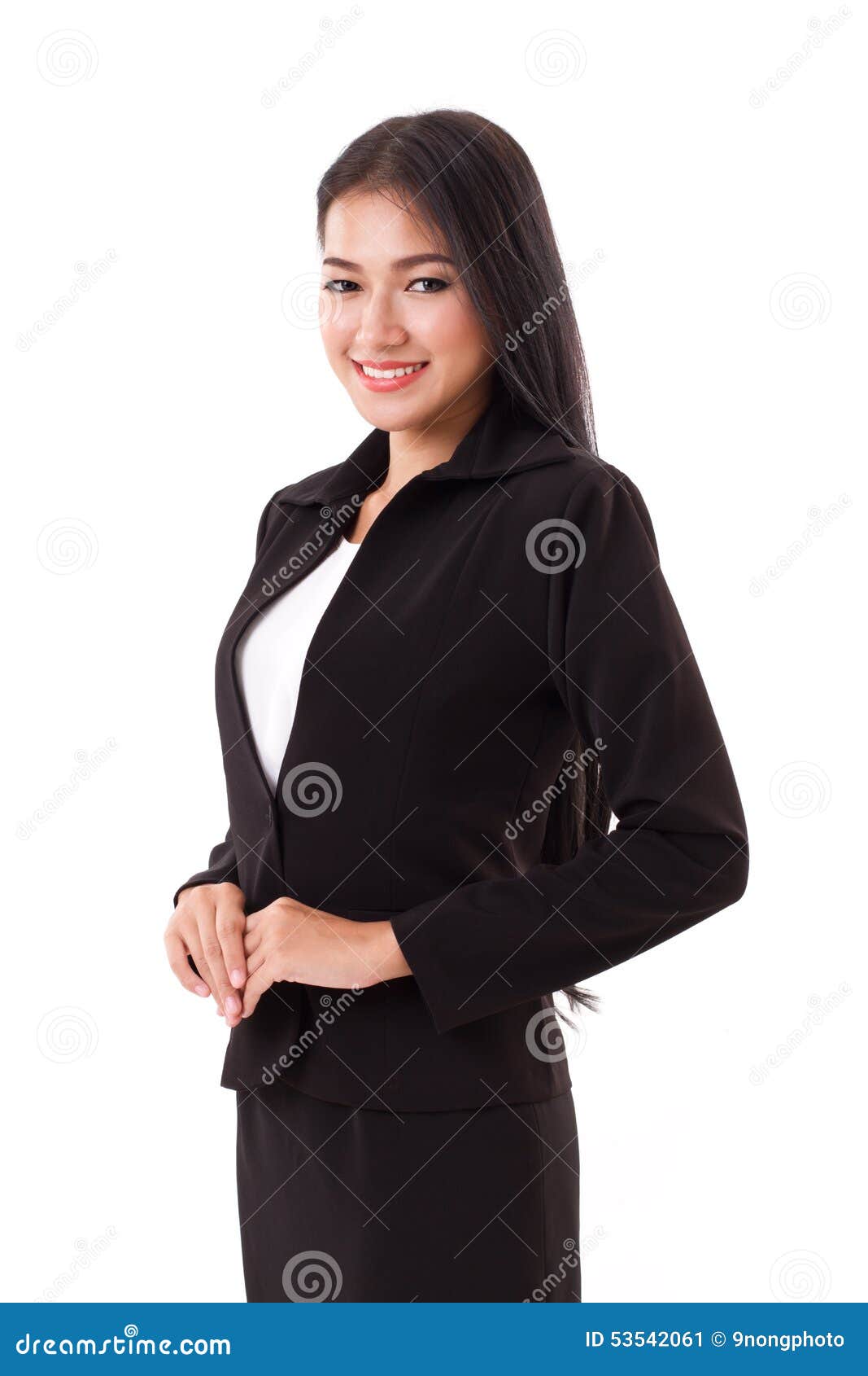 Portrait of Business Executive, White Background Stock Image - Image of ...