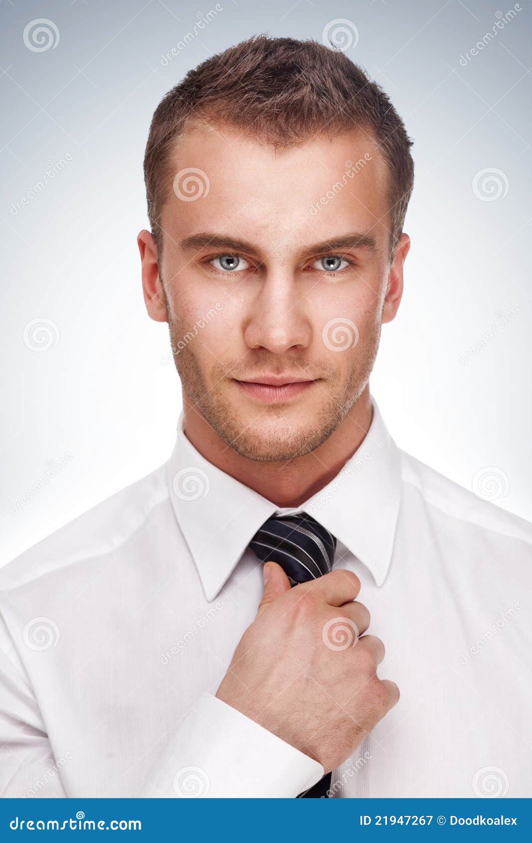 Portrait of a Business Man on Gradient Background Stock Image - Image ...