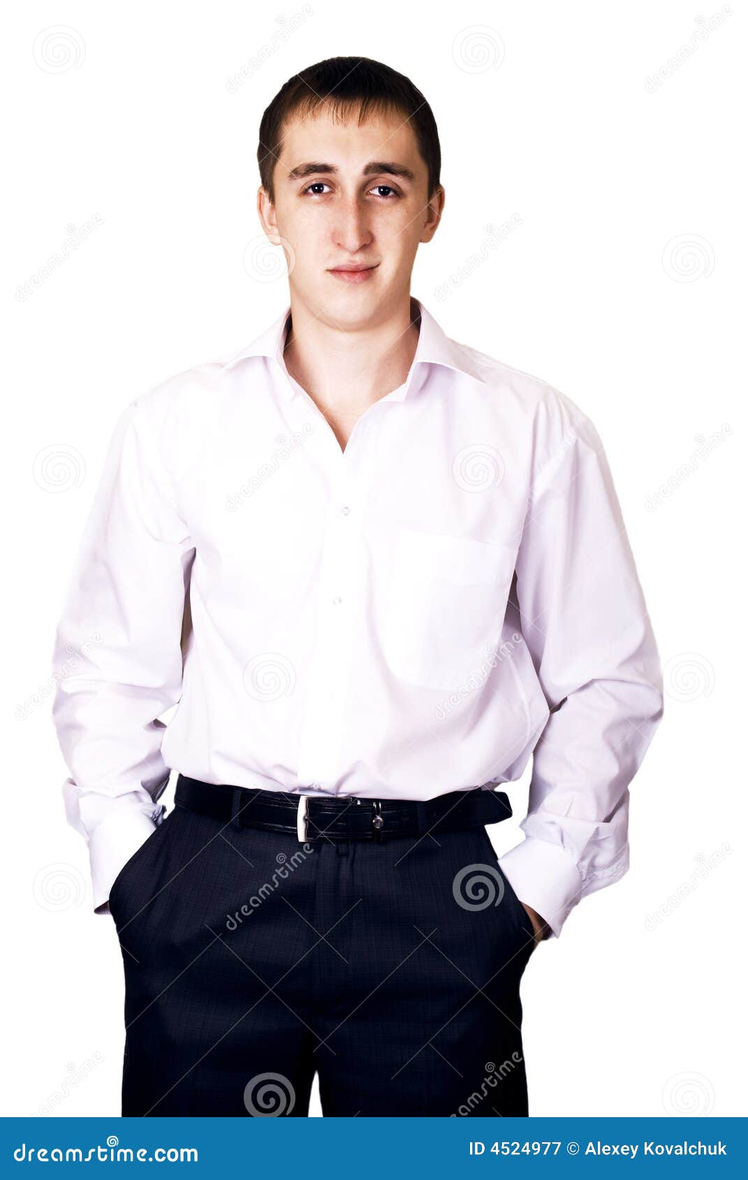 Portrait of Business Man, Isolated Stock Image - Image of office ...